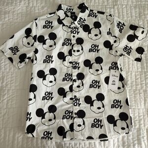 Neff | Shirts | Neff X Disney Mickey Mouse Black And White Oh Boy ...